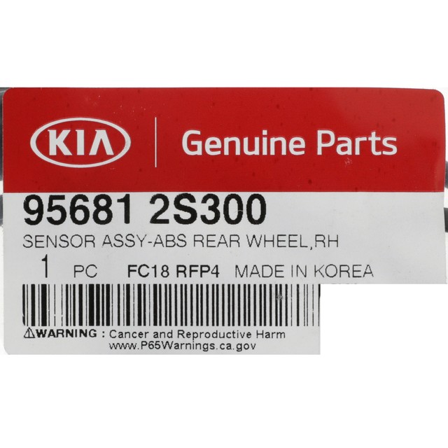 Genuine OEM ABS Wheel Speed Sensor for Kia 956812S300 for sale online ...