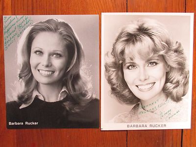 BARBARA RUCKER("As the World Turns/Texas")2 -Signed 8 X 10 Black ...