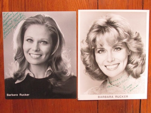 BARBARA RUCKER("As the World Turns/Texas")2 -Signed 8 X 10 Black ...