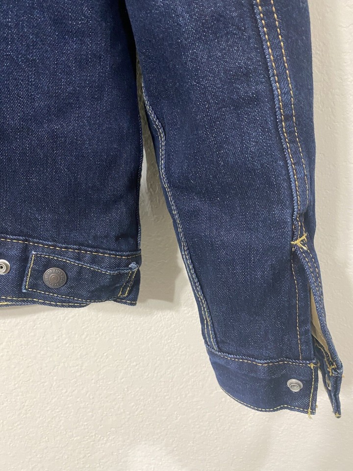 Levi's Mens Juniper Sherpa Lined Trucker Denim Jacket 163650075 Coat ...