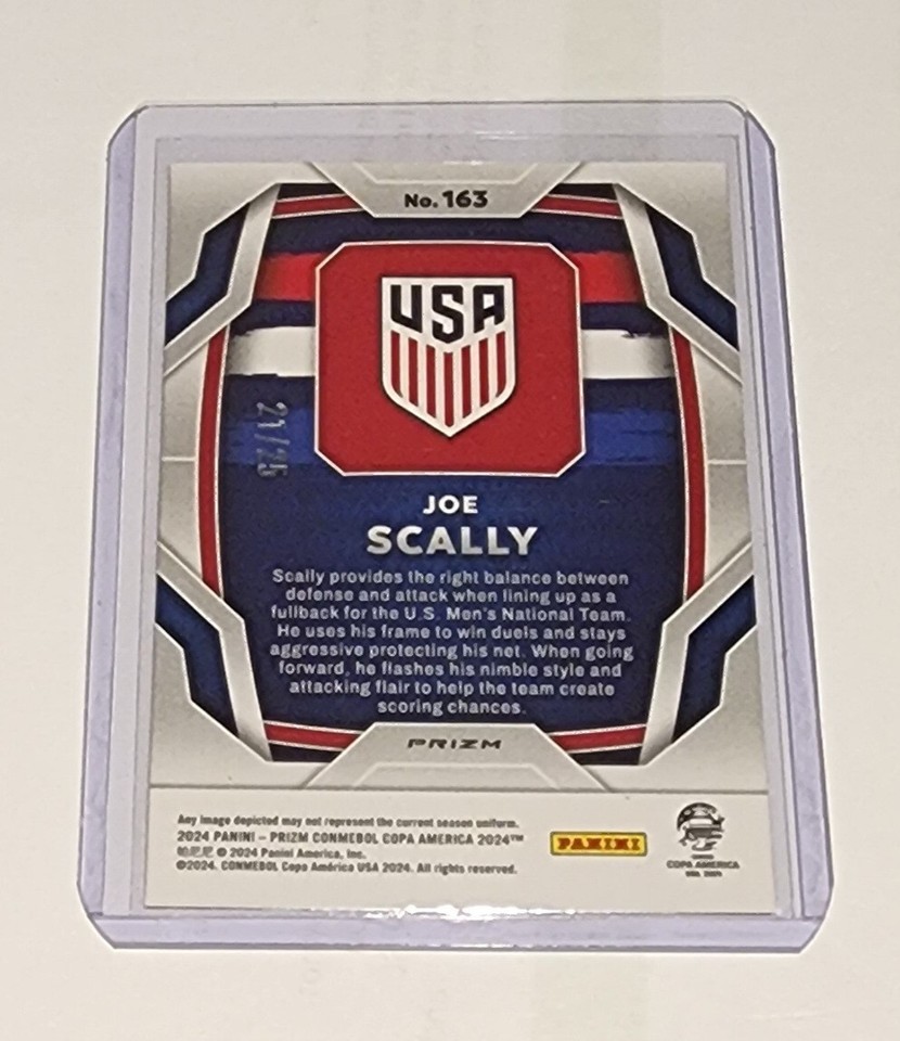 2024 Panini Prizm Copa America Orange Prizm Joe Scally #163 21/25 | eBay