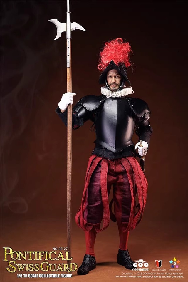COOMODEL 1/6 SE127 Pontifical Swiss Guard Captain STANDARD Ver. Figure ...