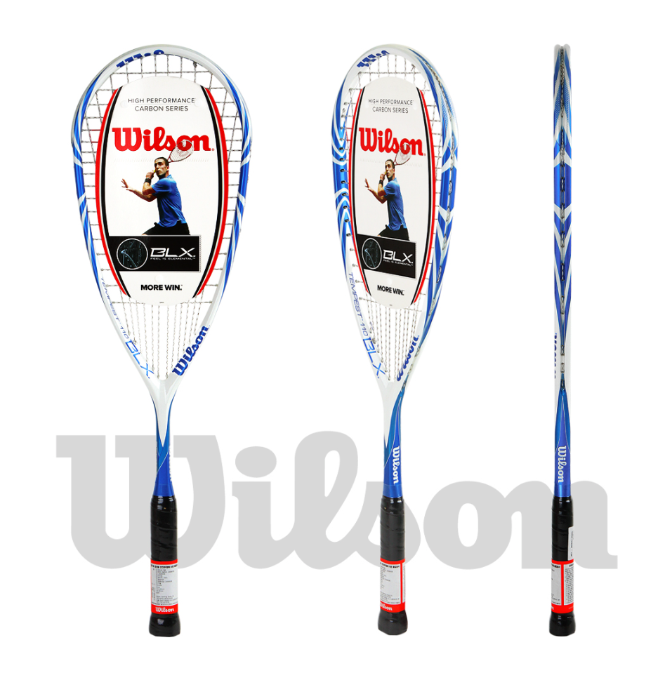 Wilson BLX Tempest 110 Squash Racquet Racket 110g 498sq.cm 680mm 12x18 ...