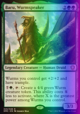 MTG Baru, Wurmspeaker (26/265) Dominaria United Commander NM FOIL | eBay