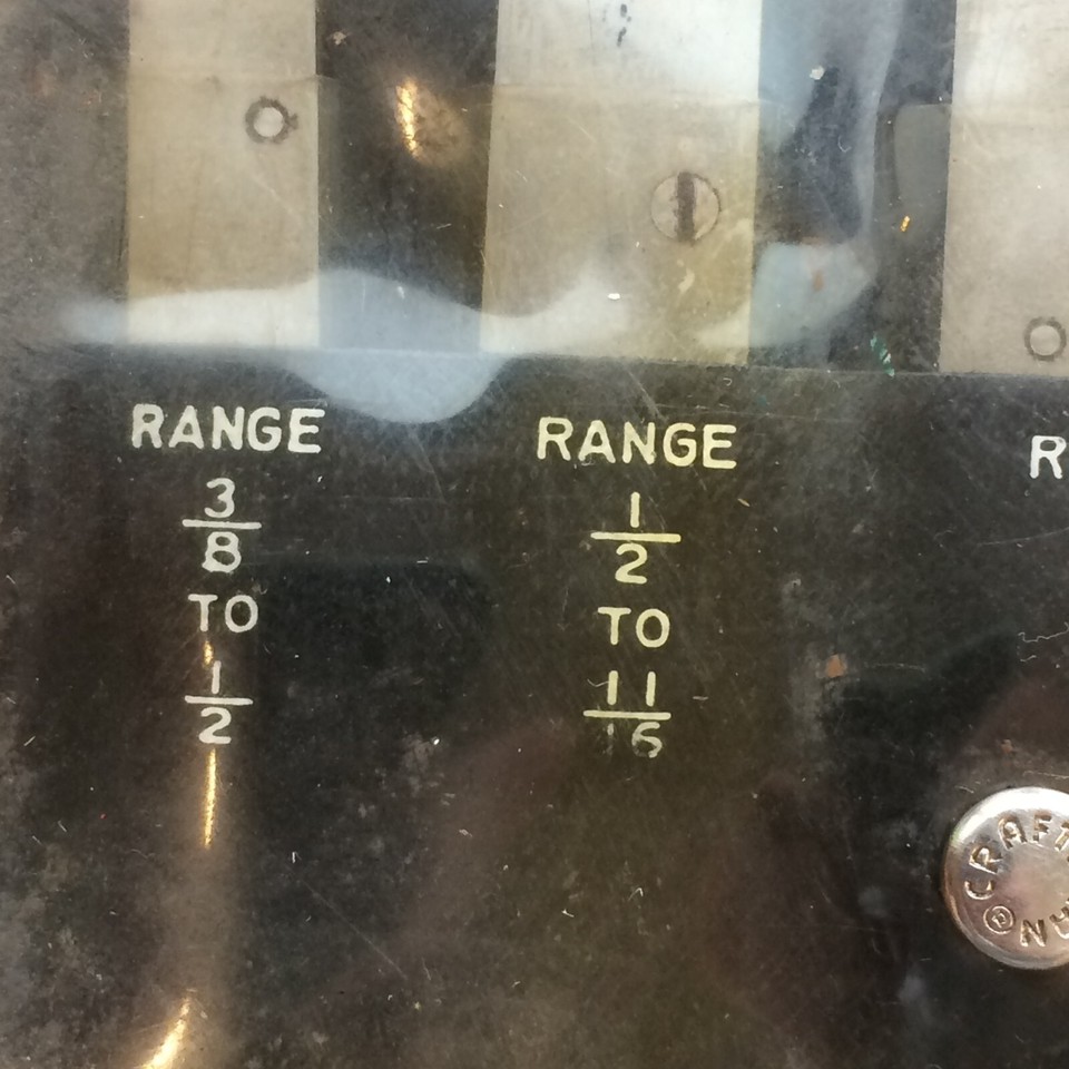 Vintage Craftsman Commercial Adjustable Parallels 3873 3/8-1 5/16 ...