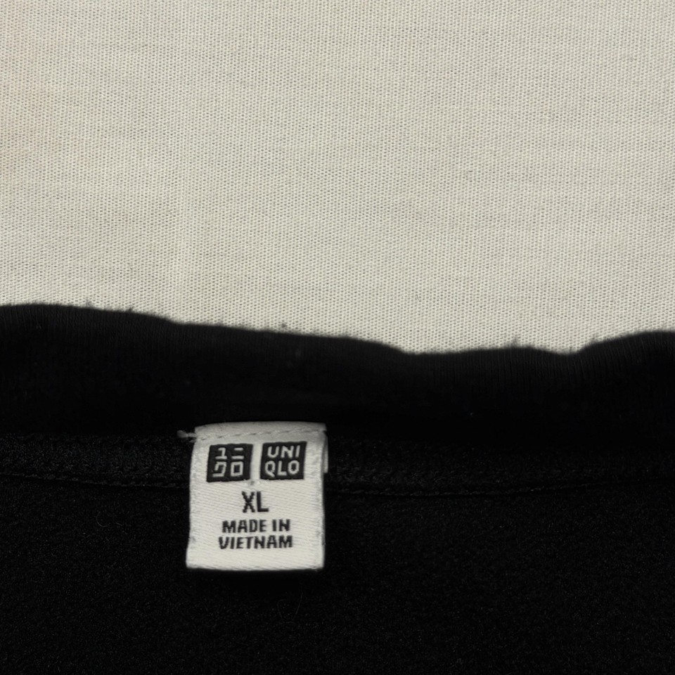 Uniqlo Heattech Ultra Warm Shirt Mens XL Black Long Sleeve Thermal Base ...