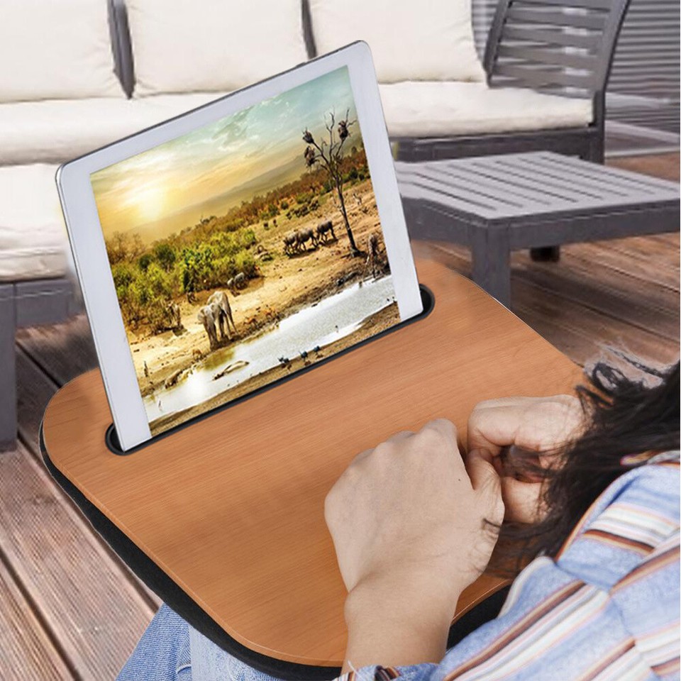 Lap Cushioned Desk Knee Laptop Notebook Tray Portable Computer Tablet ...