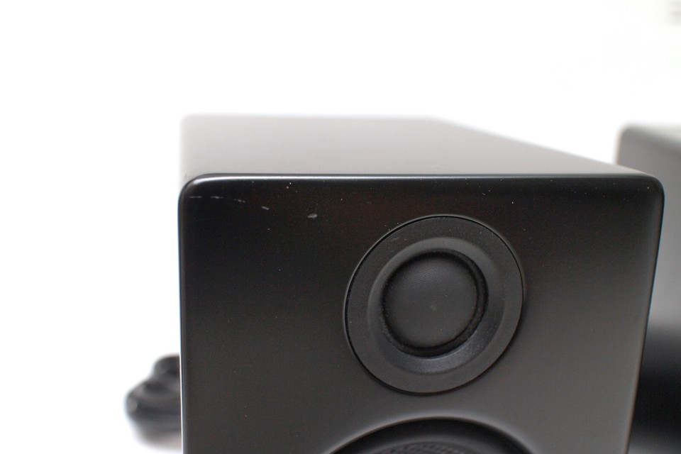 AudioEngine A2 Powered Desktop Wired Speakers Black & Power Supply ...