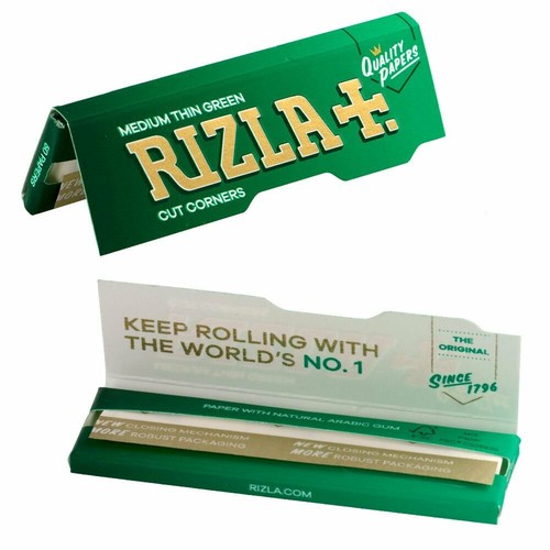Rizla GREEN Regular Size Cigarette Rolling Papers 200 x Booklets - 2 ...