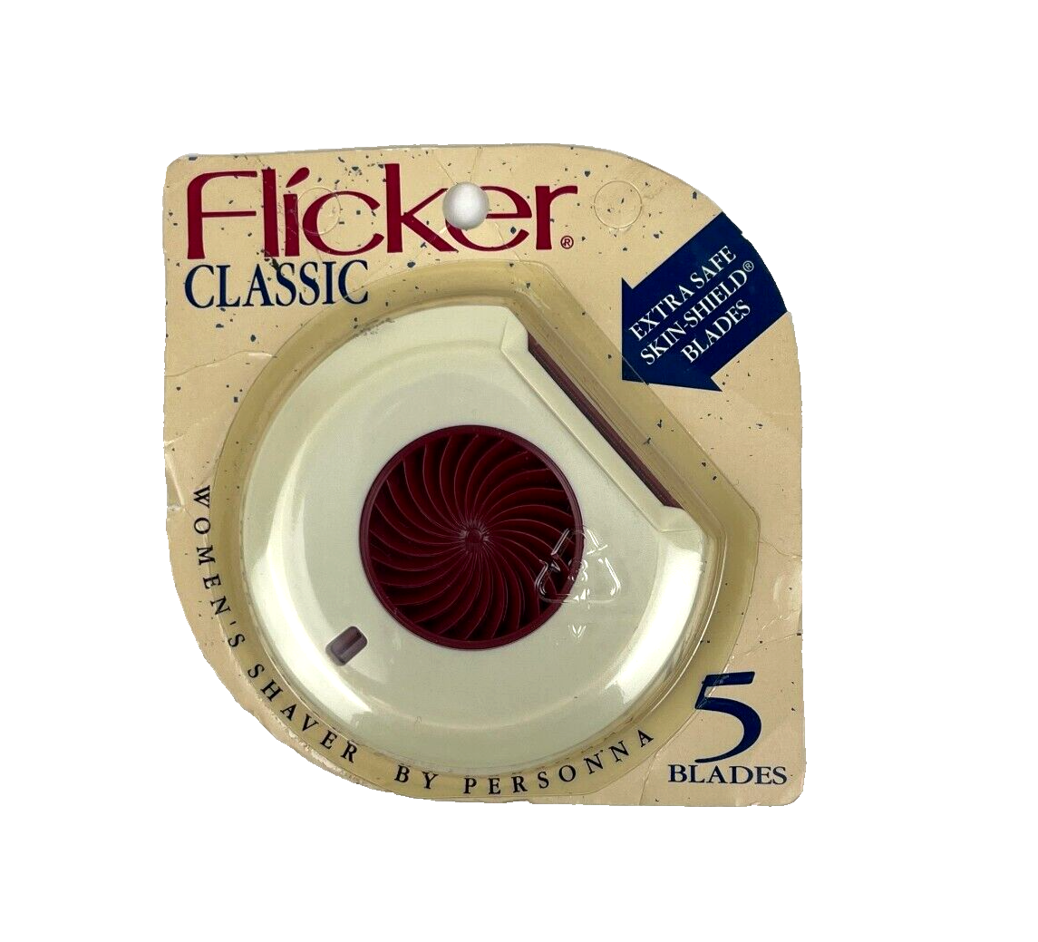 Vintage Flicker Classic Women's Shaver 5 Blade Razor 1994 USA New Old ...