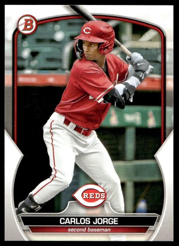 Carlos Jorge 2023 Bowman Draft BD-105 Cincinnati Reds Baseball Card | eBay
