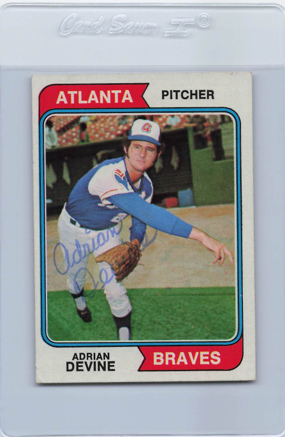 1974 Topps #614 Adrian Devine Braves Signed Auto *G2630 | eBay