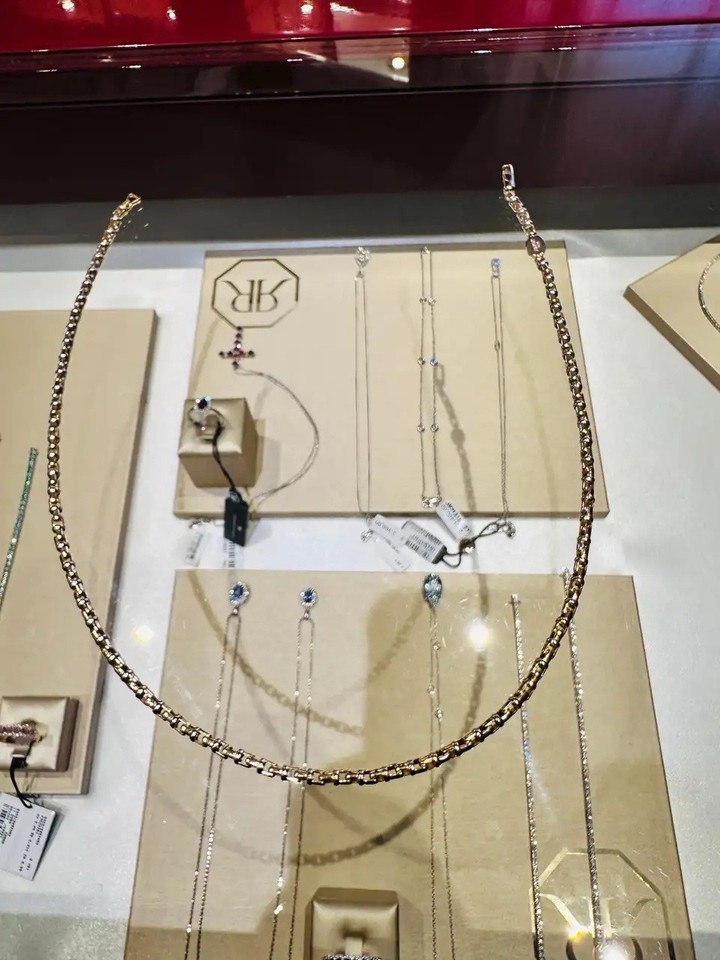 Yellow And White Gold Chain 18kt/750 Barakà Full Necklace 58.37 Gr ...