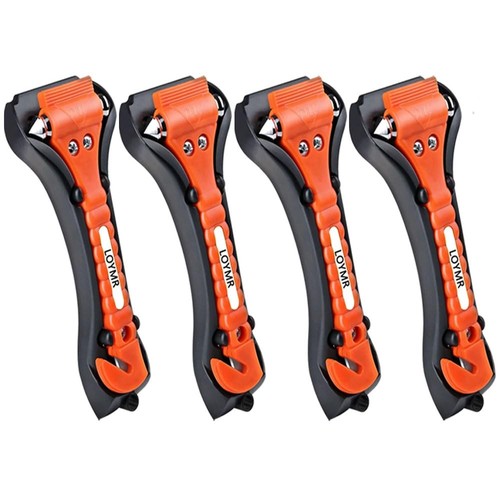 4 PCS Car Safety Hammer Auto Car Window Glass Hammer Breaker and Auto ...