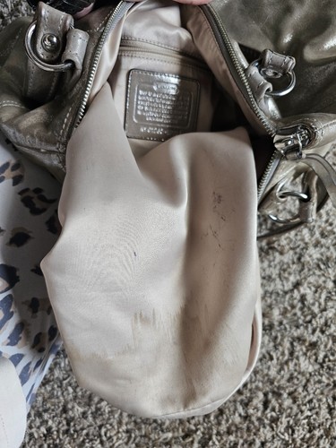 Coach Soho Bleecker leather metallic shoulder tote bag | eBay