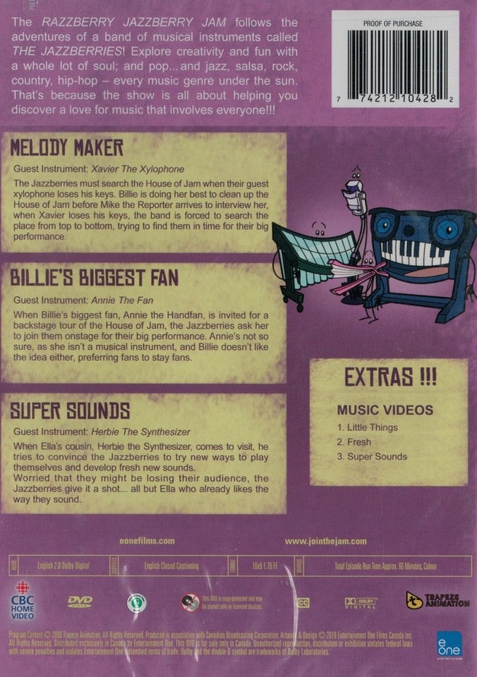 The Razzberry Jazzberry Jam Vol. 2 (DVD) 2009 NEW 774212104282| eBay