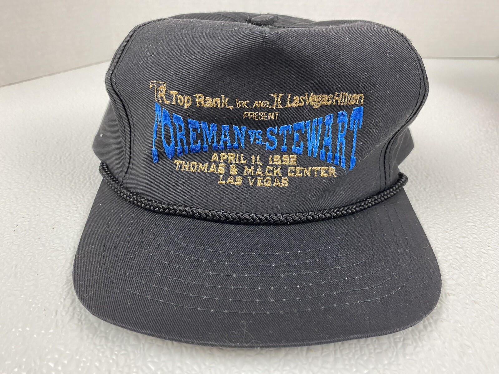 Rare Vintage George Foreman vs Stewart Snapback Hat A… - Gem