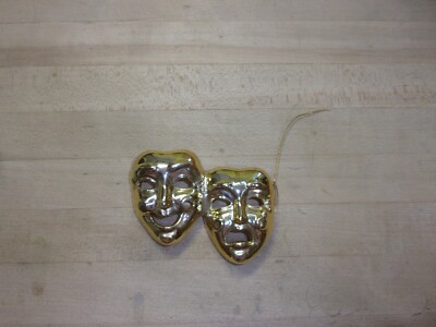 ceramic Comedy Tragedy Drama Mask Happy Sad Face masquerade Decor FREE ...