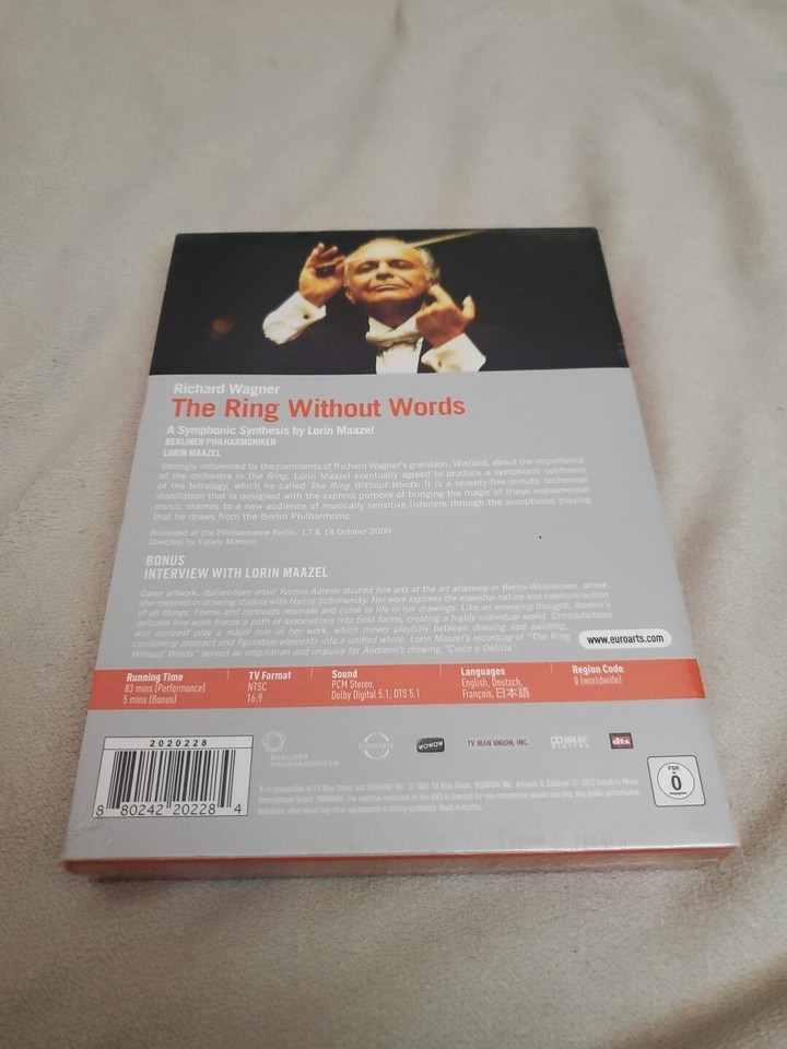 Ring Without Words (DVD) Wagner Berliner Lorin Maazel - Orchestra- New ...