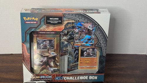 Pokémon Lycanroc Sun and Moon Burning Shadows GX Challenge Box minor ...