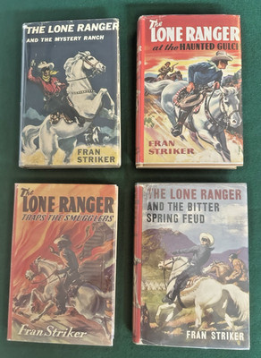 Lot of 4 LONE RANGER Books by Fran Striker 1st Editions HB/DJs Great ...