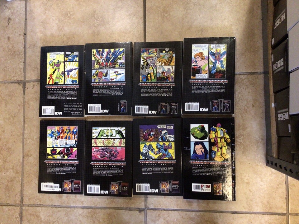 The Transformers Classics IDW Complete Vol 1, 2, 3, 4, 5, 6, 7, 8 - 8 ...