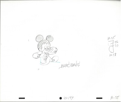 Mickey Mouse Chevy Lumina Original Production Draw Disney Signed Marc ...