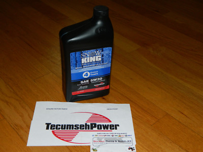 GENUINE Tecumseh snowblower engine oil 730226B 5W30 1QT MADE IN USA | eBay