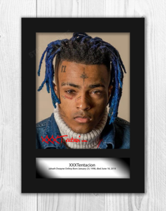 XXXTentacion 3 A4 reproduction autograph photograph poster choice of ...