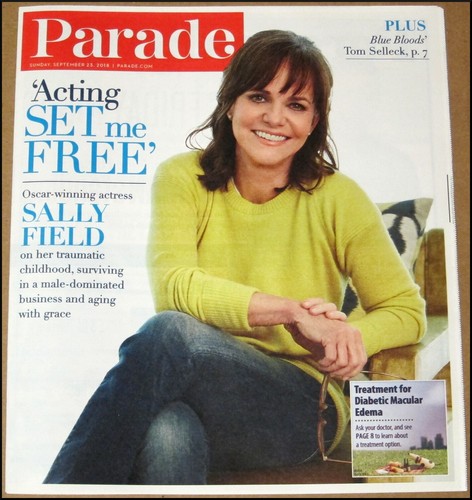 9/23/2018 Parade Newspaper Magazine Sally Field Maniac Tom Selleck Blue Bloods | eBay