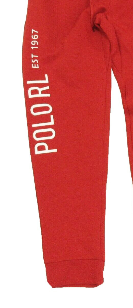 Polo Ralph Lauren Men's Red Embossed Logo Double Knit Jogger Pants | eBay