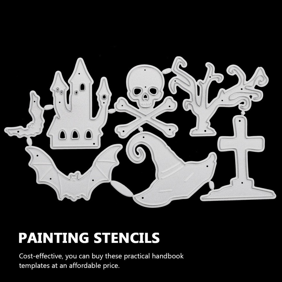 Die-cuts Halloween Decorative Embossing Stencil Stencils Templates ...