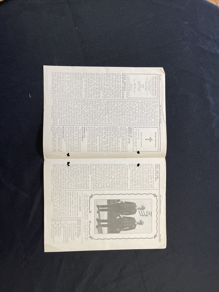 1938 Battleship USS Colorado Lookout Newspaper - San Pedro California ...