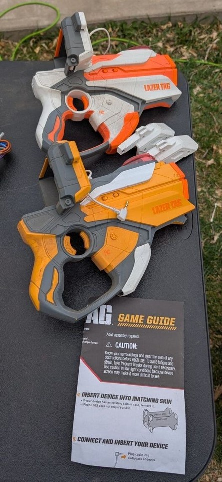 Lazer Tag Blaster Gun Lot 2 iPhone iPod Hasbro Nerf 2012, | eBay