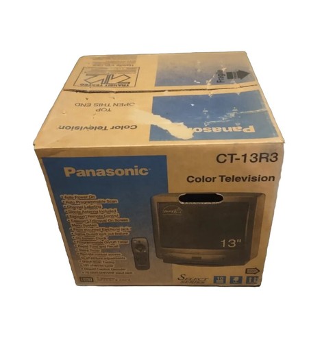 Panasonic CT-13R3W - 13" CRT Color TV - Open Box & Complete - Coaxial ...