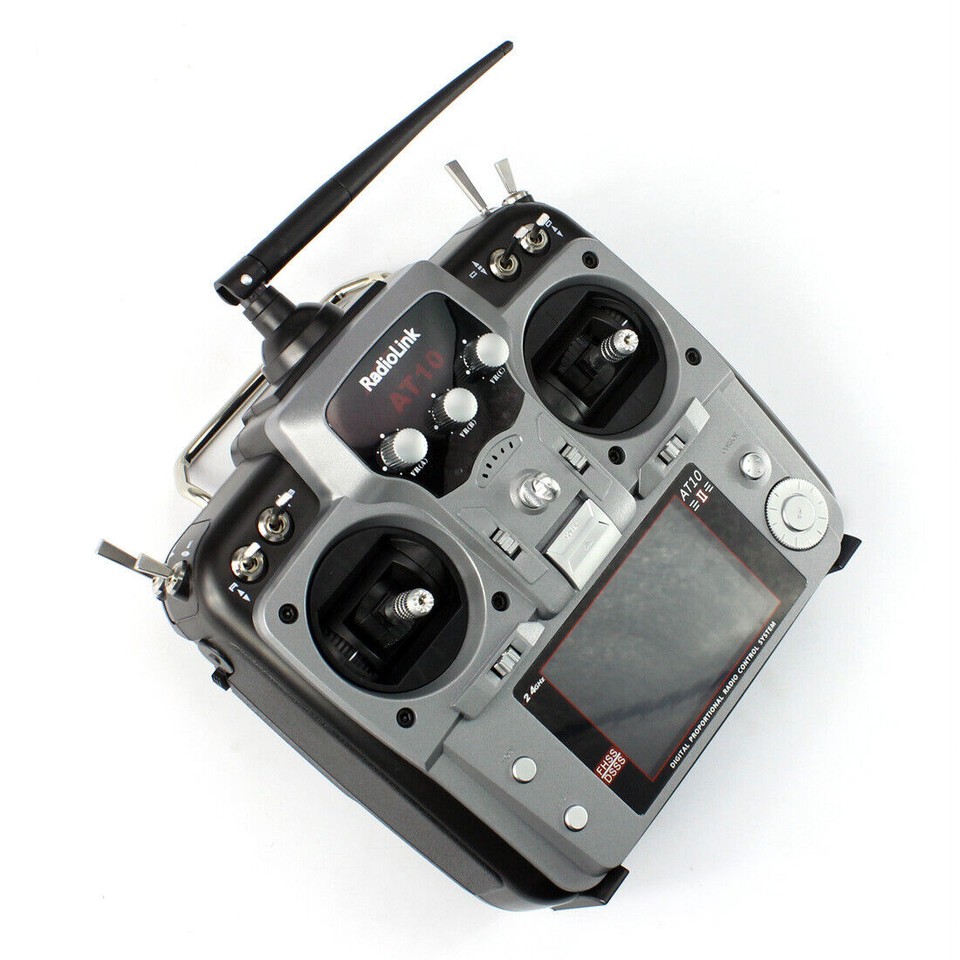 RadioLink AT10 II RC Transmitter 2.4G Remote Control System with R12DS ...