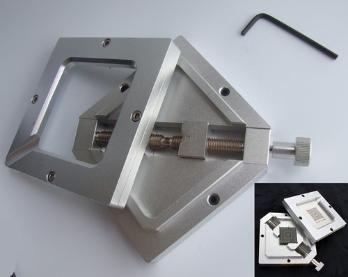 90mm x 90mm BGA Rework Jig Stencil Holder Solder Reflowing Reballing ...