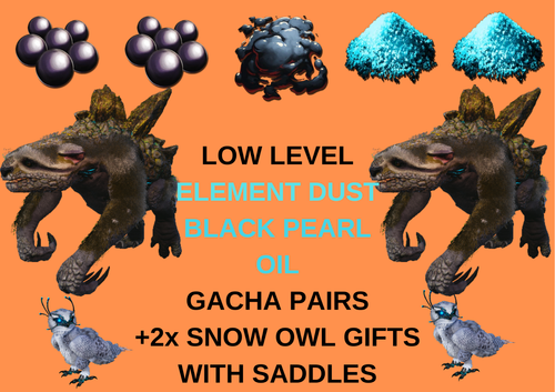 ELEMENT DUST / BLACK PEARL GACHA SNOW OWL Ark Survival Ascended ...