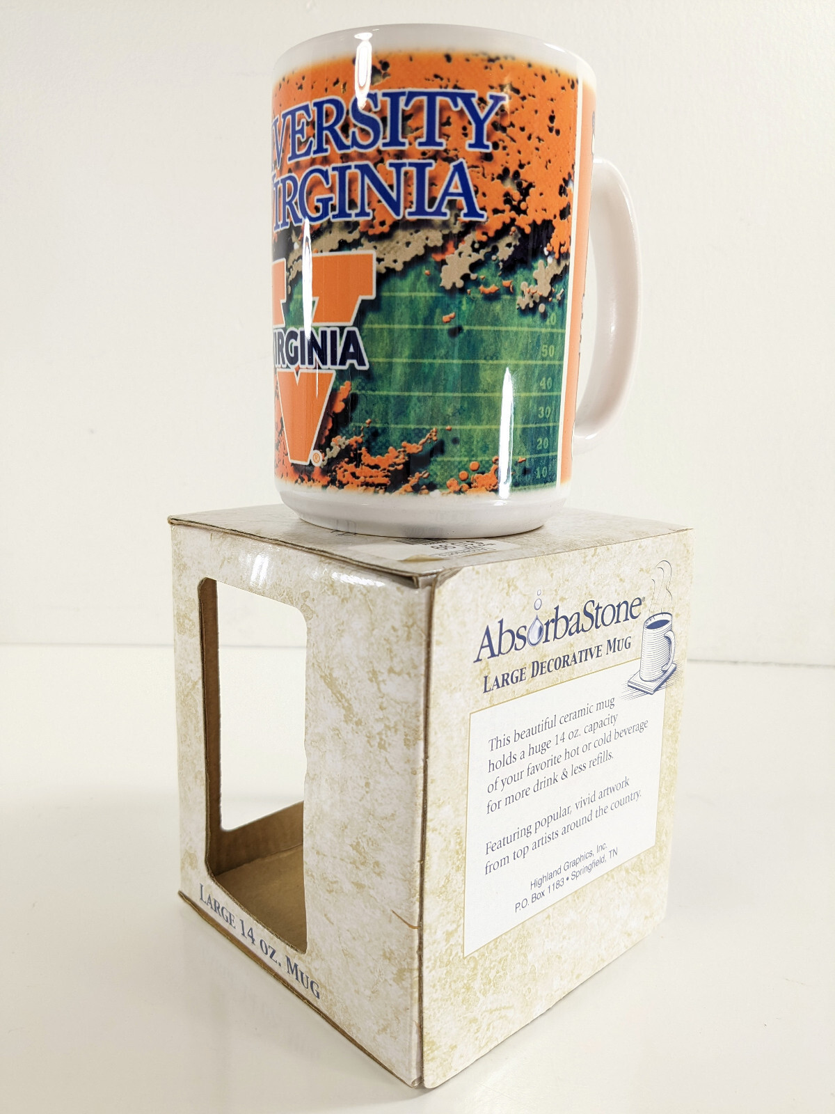 NEW Vtg University of Virginia Mug Go Hoos Hoosiers Football College | eBay