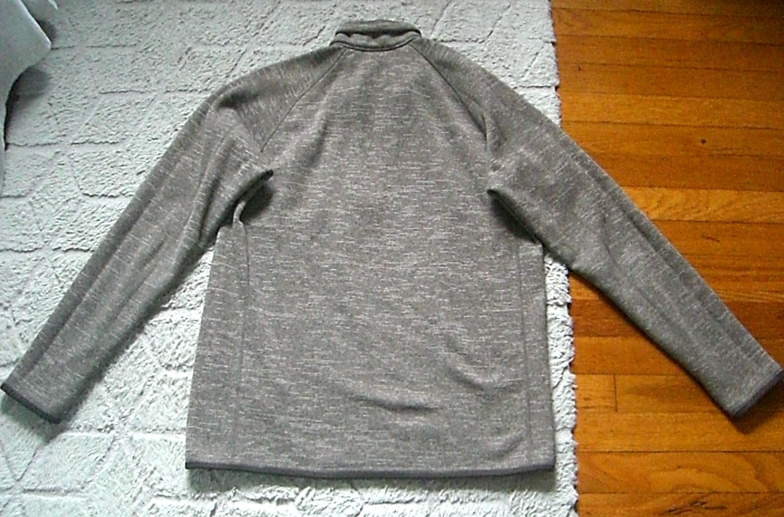 patagonia size m heather brown 1/4 zip chunky insulated recycled common ...