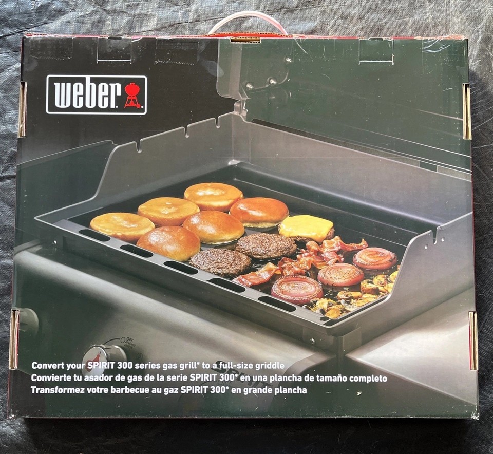 Weber Full Size Rectangular Griddle Spirit 300 Series Carbon Steel ...