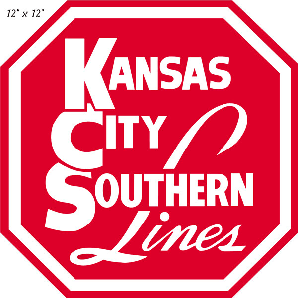 Kansas City Southern Lines Reproduction Laser Cut Out Railroad Herald ...
