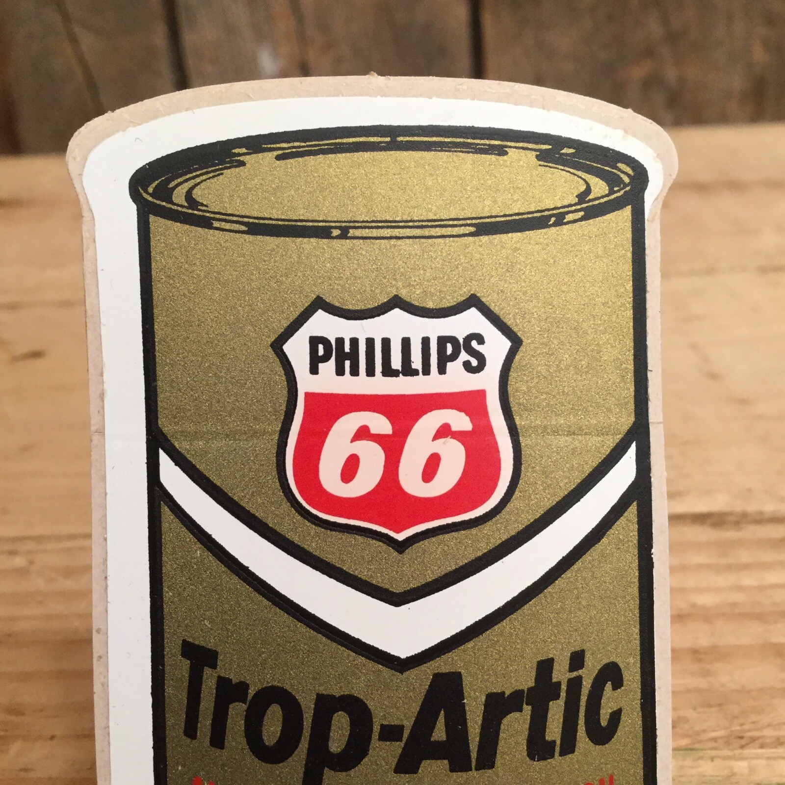 Vintage PHILLIPS 66 Trop-Artic Motor Oil Promotional Advertising Decal ...