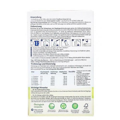 HIPP Pre formula Combiotik Organic Baby Milk (600g) | eBay