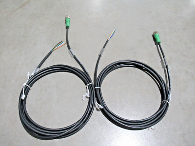 2 Pack Phoenix Contact E221474 Sensor Cable M12 Receptacle | eBay