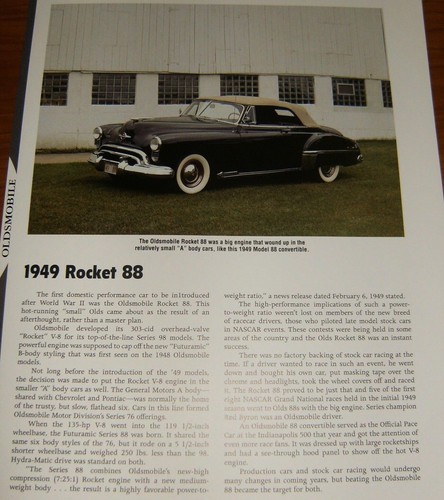 1949 Oldsmobile Rocket 88 Specs Info Photo 49 303 Eighty Eight | eBay