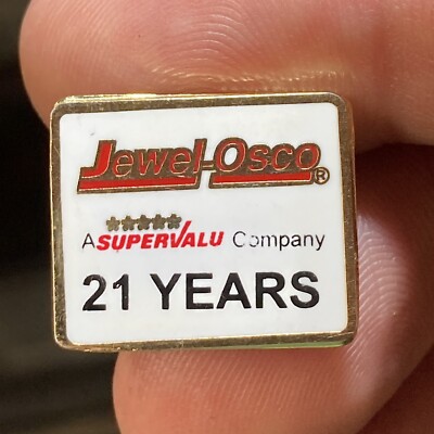 Jewel Osco A SuperValu Company 21 Years Lapel Pin Hat Vest EUC K442 | eBay