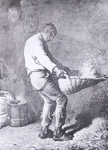 The Winnower, Jean-François Millet, Louvre, Magic Lantern Glass Slide ...