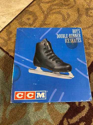 CCM Boys Double Runner Ice Skates size 12 Black | eBay