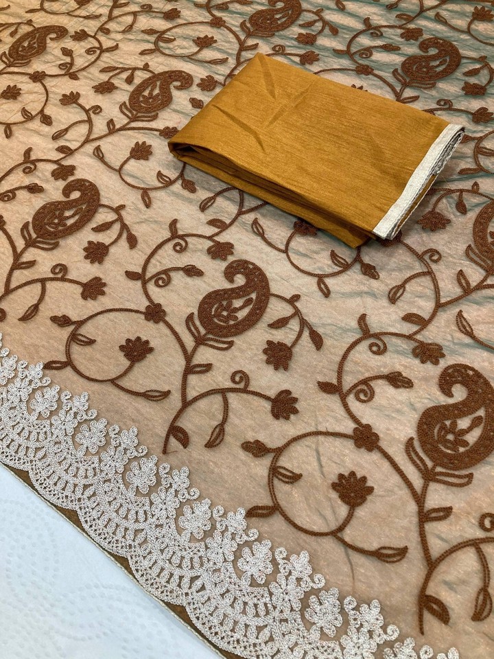 Bollywood Bridal Sari For Women Designer Indian Wedding Party Pakistani ...